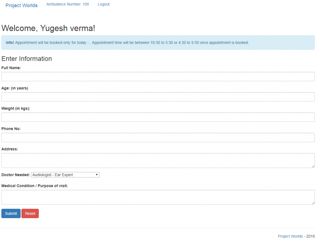 Hospital Management System In PHP | Projectworlds Store