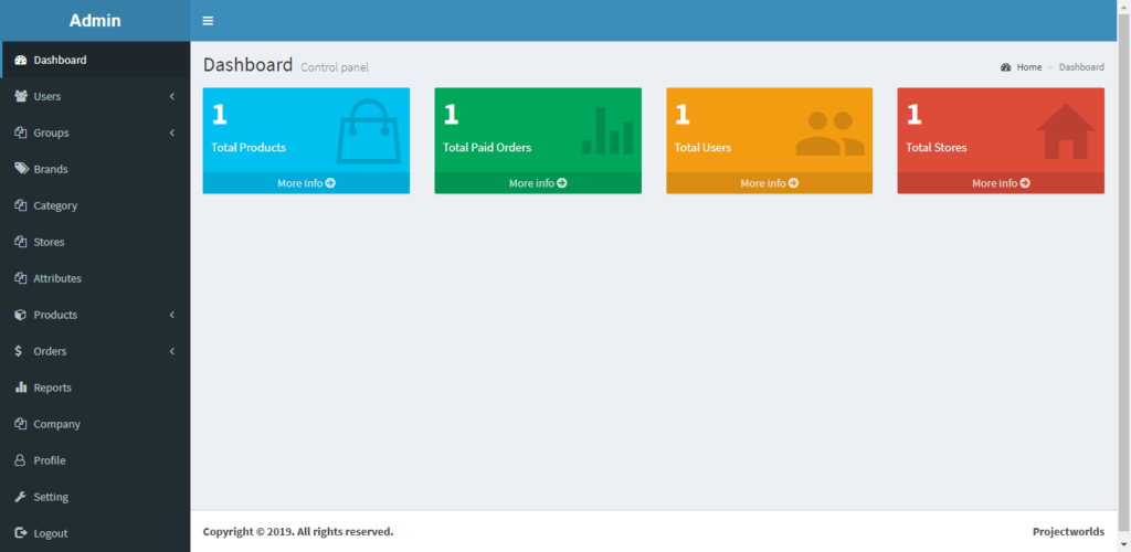 PHP CodeIgniter Complete Inventory | Billing and invoice | Projectworlds Store