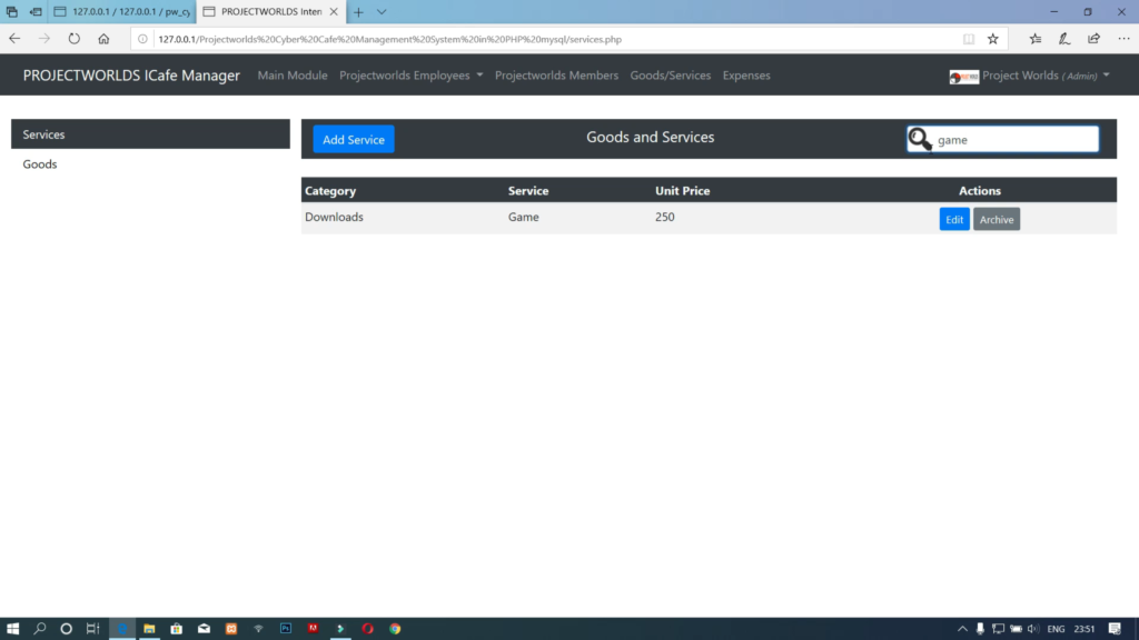 Cyber Cafe Management System in PHP | Projectworlds Store
