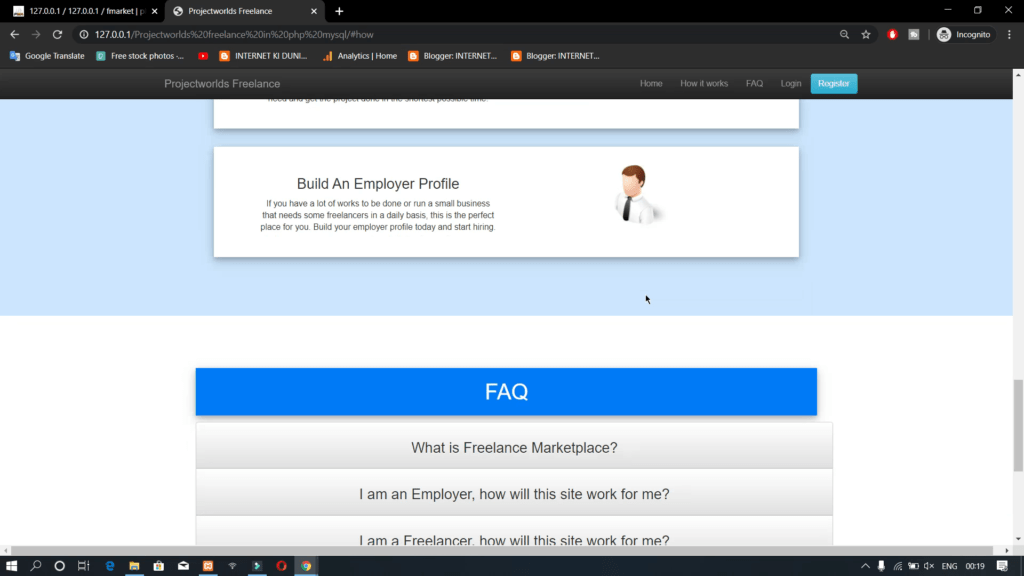 Freelancing Website Project In Php Mysql Projectworlds Store