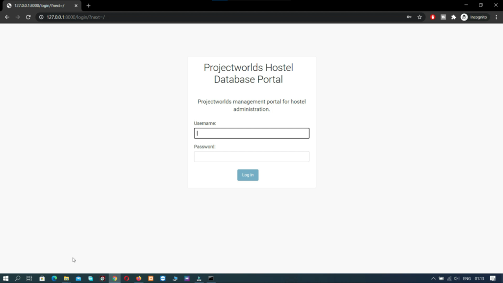 Hostel Management System Python Django | Projectworlds Store