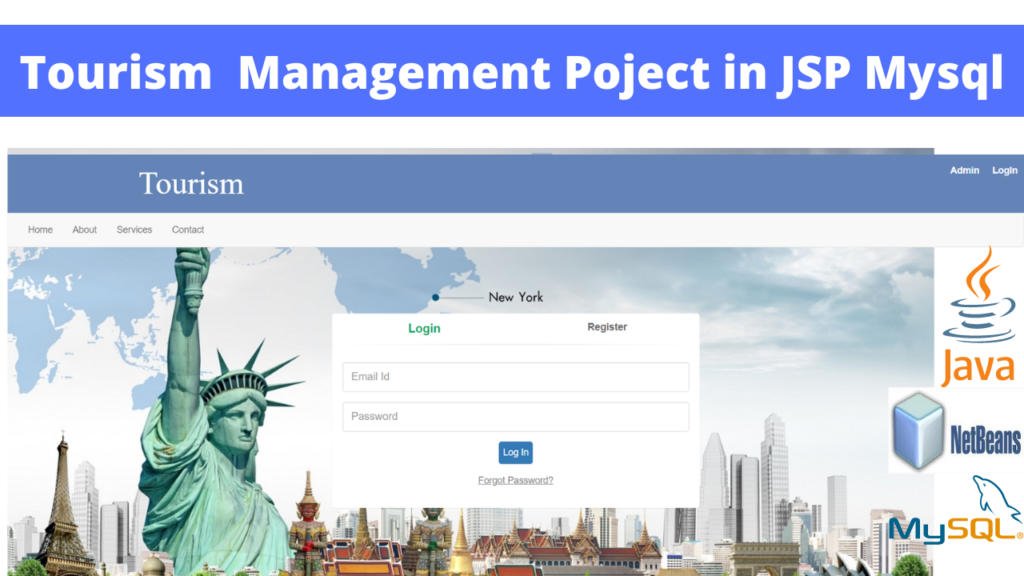 Online Tourism Management System in Java JSP MySQL | Projectworlds Store
