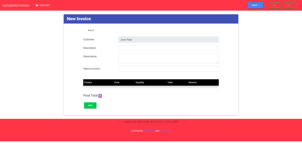 Sales and Invoice Management System Spring Boot Project | Projectworlds ...