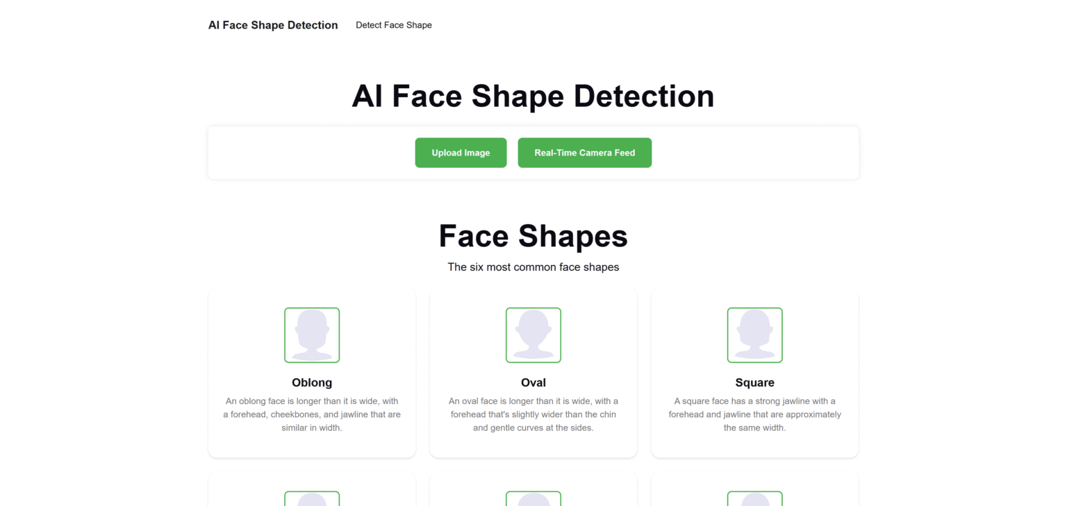 Ai Face Shape Detection Project Python | Projectworlds Store