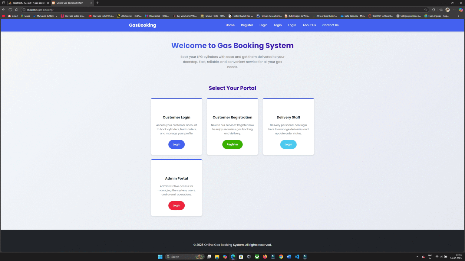 Online Gas Booking System Using PHP and MySQL | Projectworlds Store