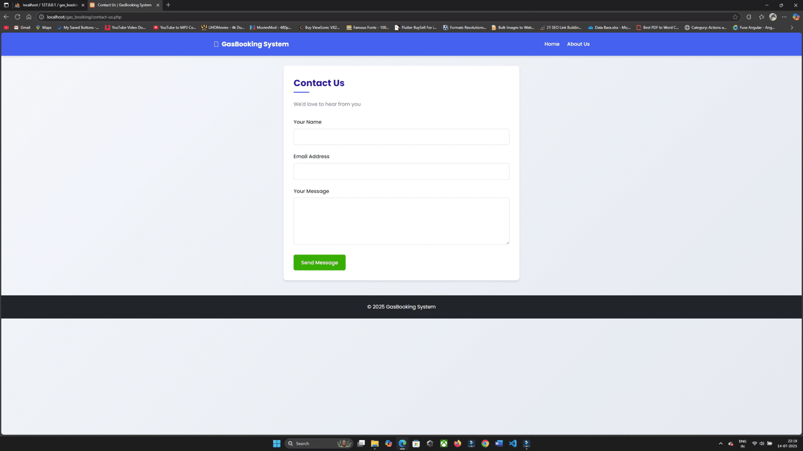 Online Gas Booking System Using PHP and MySQL | Projectworlds Store