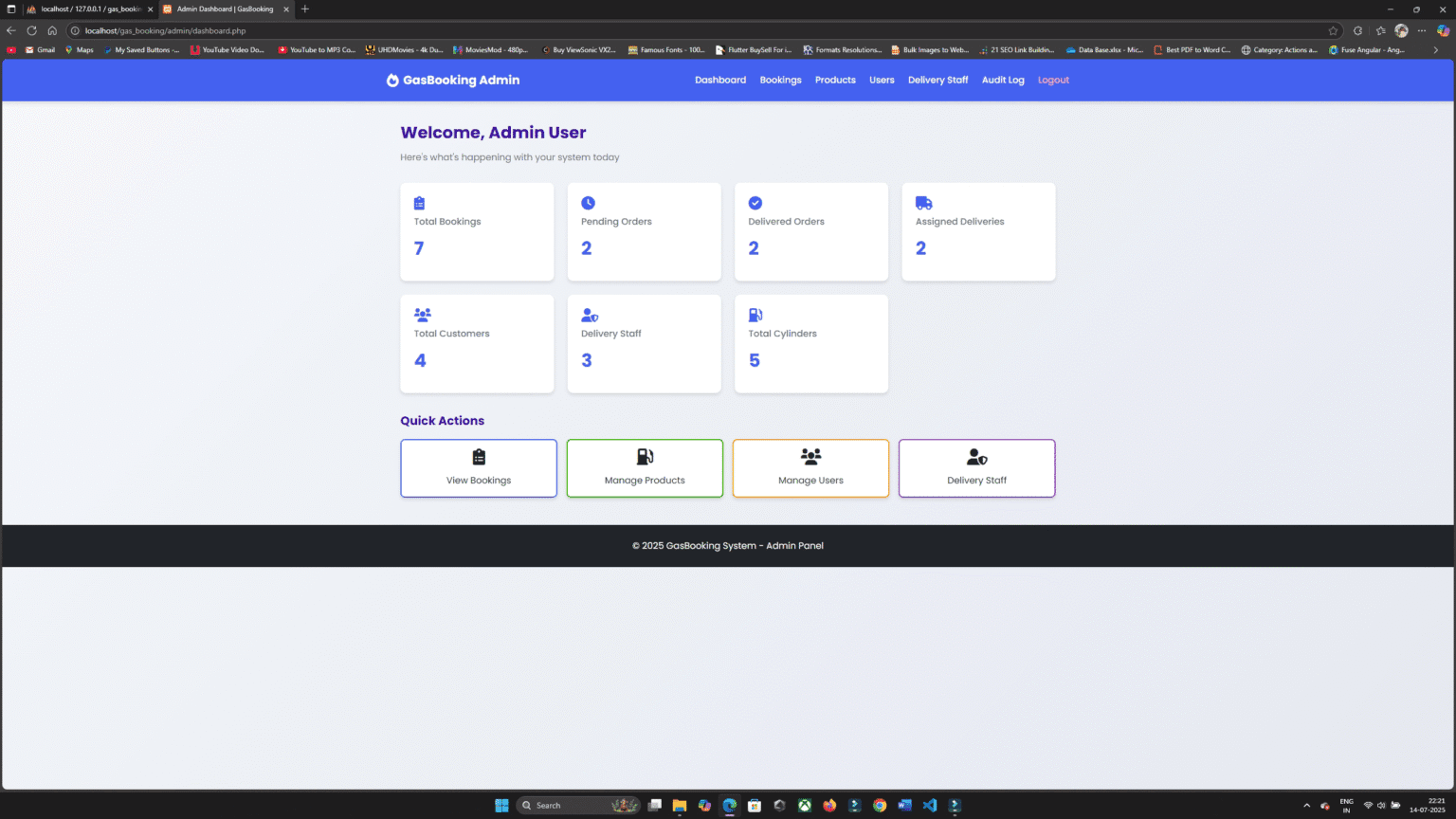 Online Gas Booking System Using PHP and MySQL | Projectworlds Store
