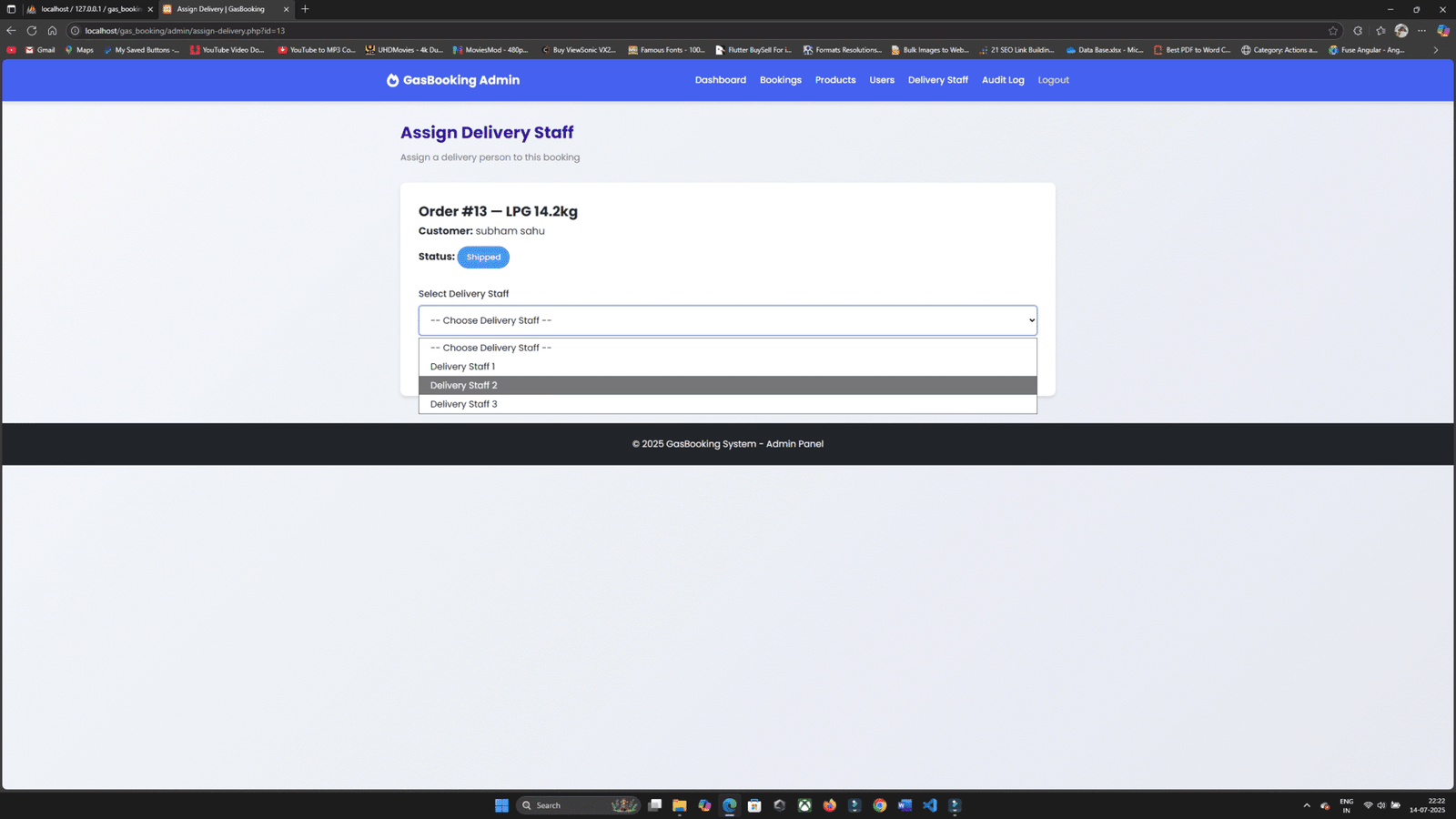 Online Gas Booking System Using PHP and MySQL | Projectworlds Store