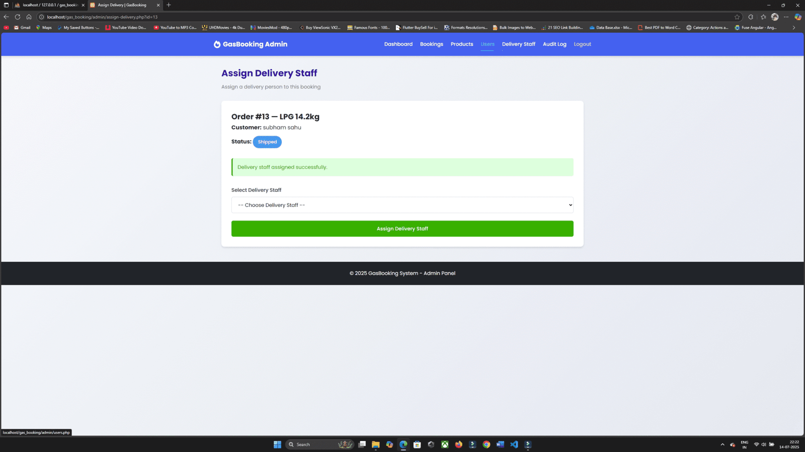 Online Gas Booking System Using PHP and MySQL | Projectworlds Store