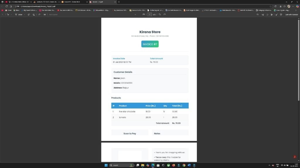 Kirana Store Management System using PHP & MySQL | Projectworlds Store