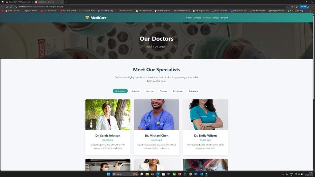 Doctor Appointment Booking System Project in PHP | Projectworlds Store