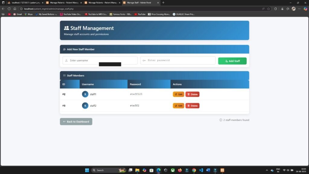 Online Hospital Patient Management System in PHP MySQL | Projectworlds ...